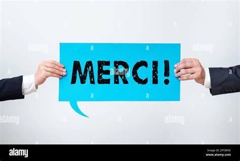 Conceptual Caption Merci Word For Thank You In French What Is Said