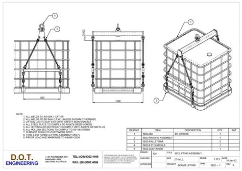 Ibc Lifting Assembly Dot Engineering