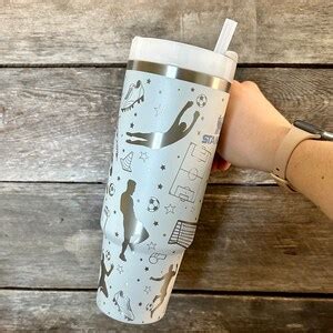 Soccer Tumbler Engraved Tumbler Soccer Player Soccer Water Bottle