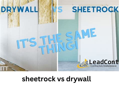 Sheetrock Vs Drywall