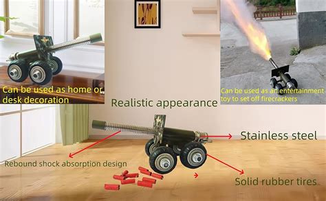 Dsqstmr Firecracker Cannon Mini That Shoots Fire Crackers