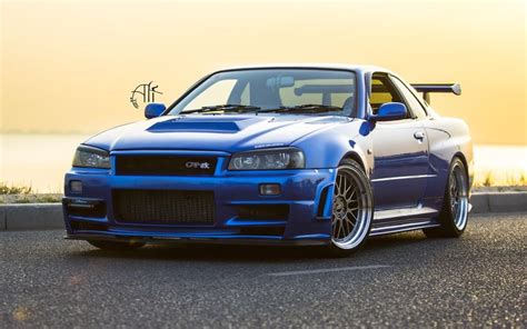 Nissan Gtr R34 Blue Car Nissan Blue Car 2k Wallpaper Hdwallpaper