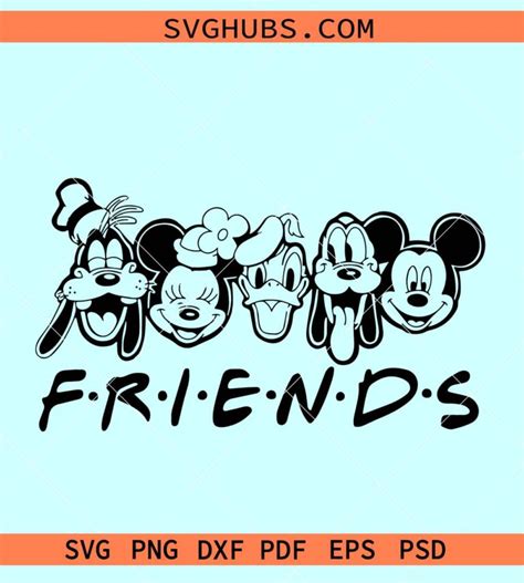 Mickey And Friends Svg Mickey Friends Disney Svg Mickey Mouse Svg