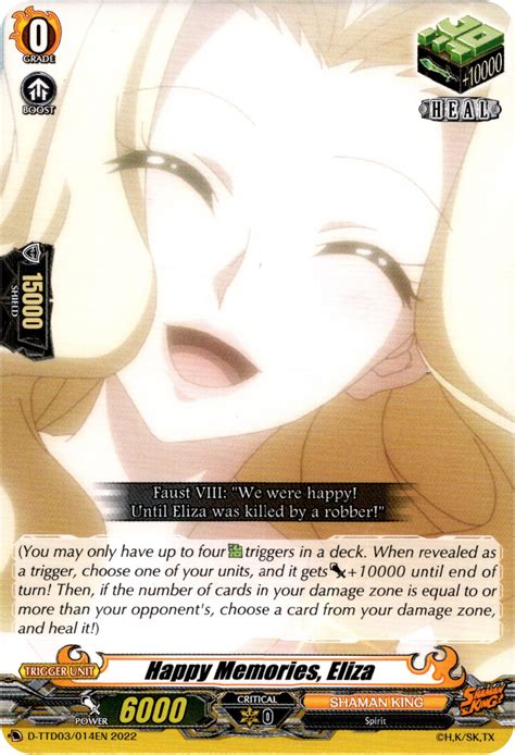 Happy Memories Eliza D Ttd03014en Shaman King Card Cavern