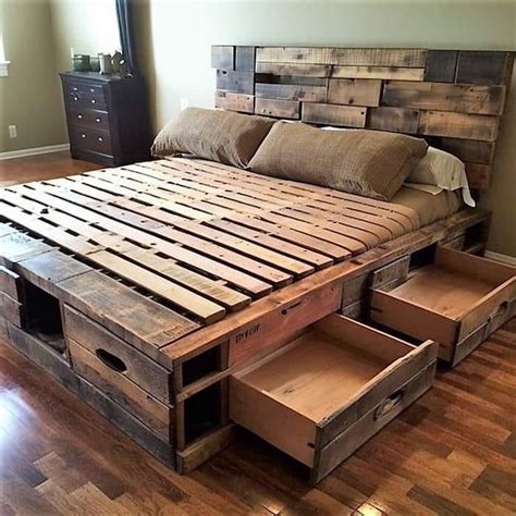 Diy Creative Wood Projects Design Ideas For Your Home Pallet Bed