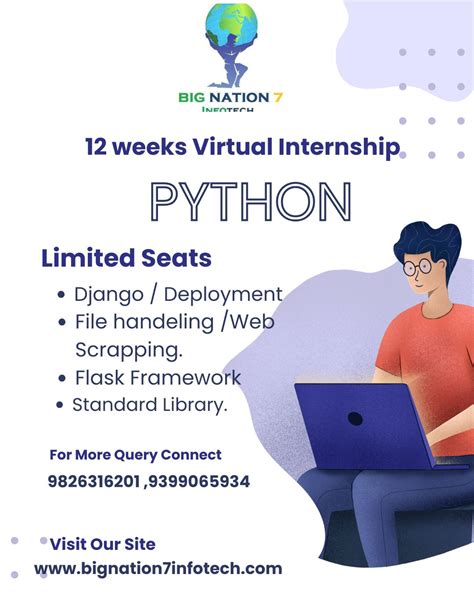 Virtualinternship Pythoninternship Indoreinternship Remoteinternship Pythonprogramming