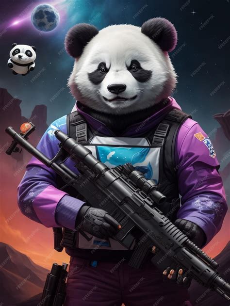 Premium Photo Artistic Image Of Create A Badass Panda With Sword In