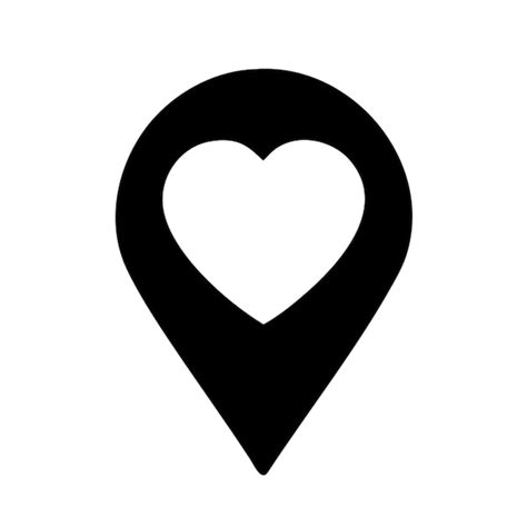 Pin Love Icon Premium Ai Generated Vector