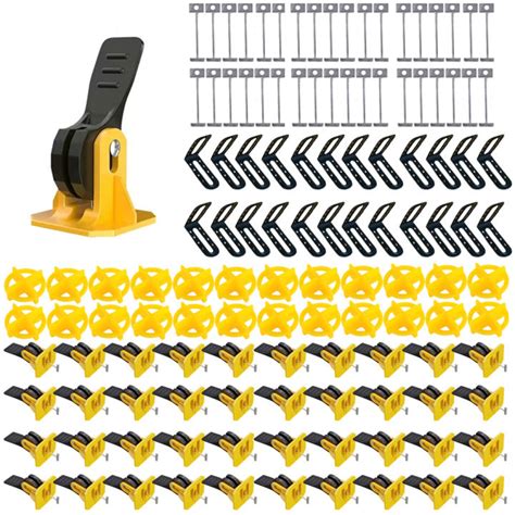 New Floor Tile Leveling System Clips Leveler Adjuster Kit Set For The