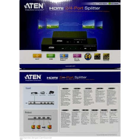 Jual ATEN VS184A HDMI SPLITTER 4 MONITOR MASTER DEALER Shopee Indonesia