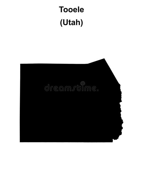 Tooele Outline Map Stock Vector Illustration Of Isolated 361870171