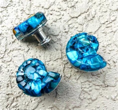 Cabinet Knobs And Pulls Sea Turtles Flamingos Palm Trees New Sandollars Made With Sea Glass