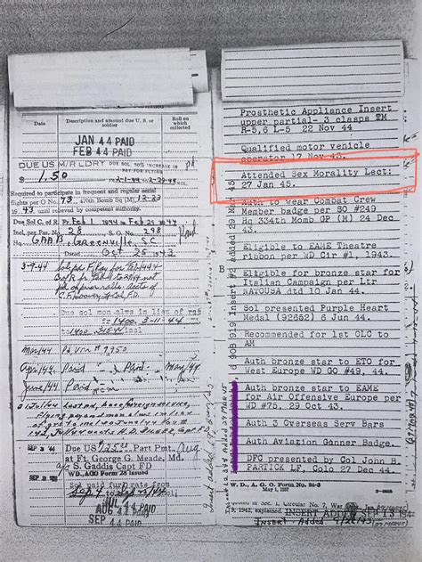 Required To Attend “sex Morality Lecture” R Military