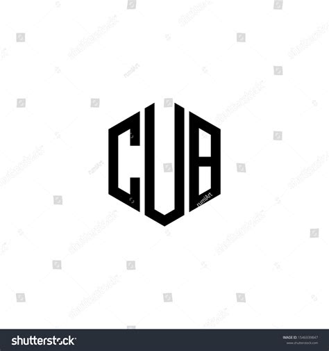Cub Letter Logo Design Polygon Monogram Stock Vector Royalty Free 1546939847 Shutterstock