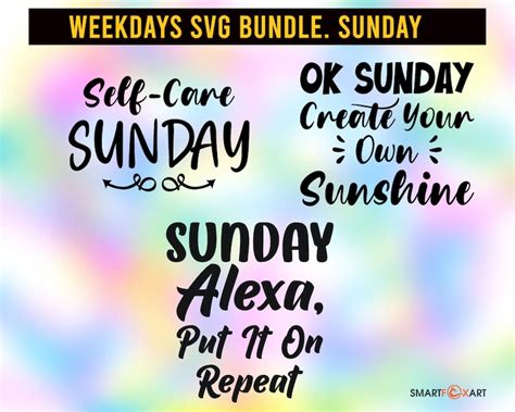 7 Days Of The Week Svg Bundle Weekdays Hustle Quote Svg Monday To
