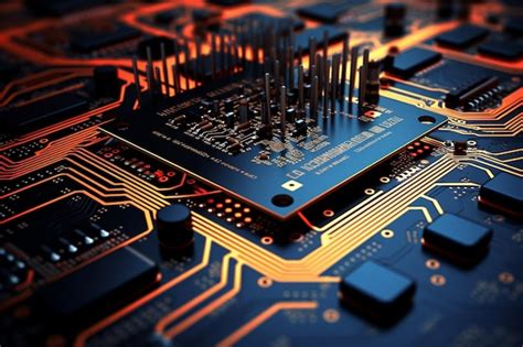 Premium Photo Circuit Board Background Generative Ai