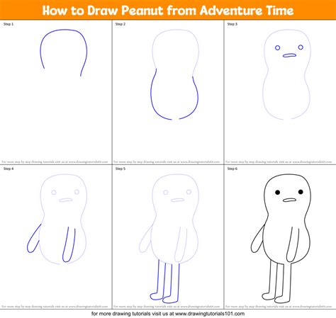 How To Draw Peanut From Adventure Time Adventure Time Step By Step