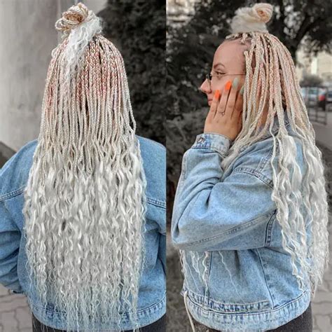 20 Hairstyle Ideas For White Girls With Box Braids