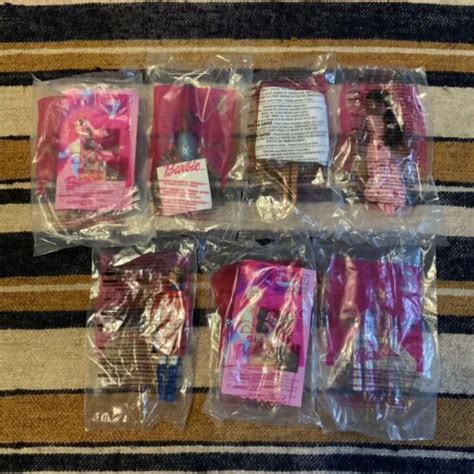 2001 Mcdonalds Barbie Happy Meal Toys Princess Teresa Ken Full Set
