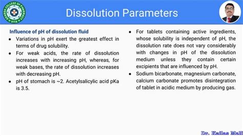 Diffusion Dissolution And Pharmacokinetic Parameterspptx