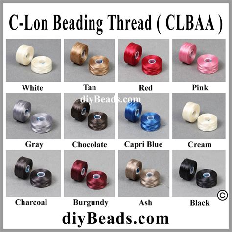 C Lon Nylon Beading Thread Clbaa Size Aa Industry Size Tex 35 75 Yards Per Bobbin Sold