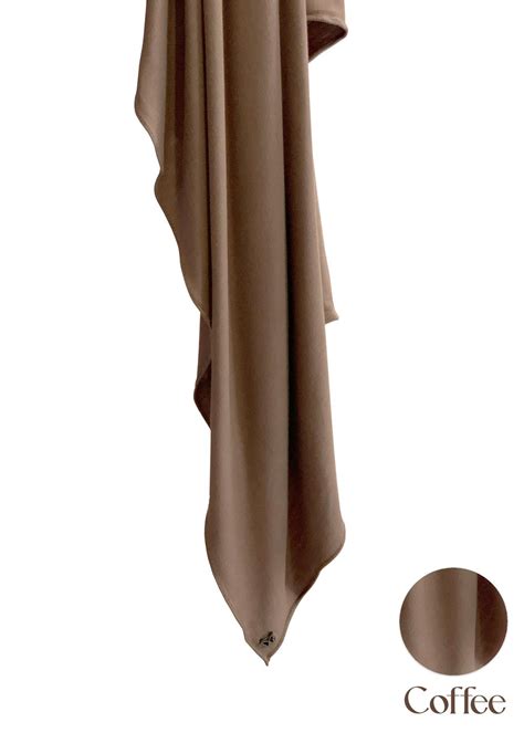 Jersey Knitted Shawl Coffee DÈlicÍa