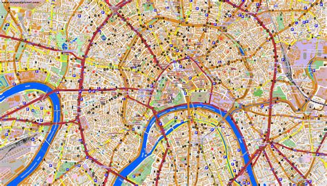 Moskva Mapa Moskvy Ck Mundo