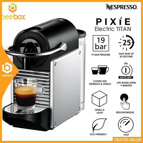 Nespresso Pixie Electric Titan Coffee Maker C61metine Shopee Malaysia