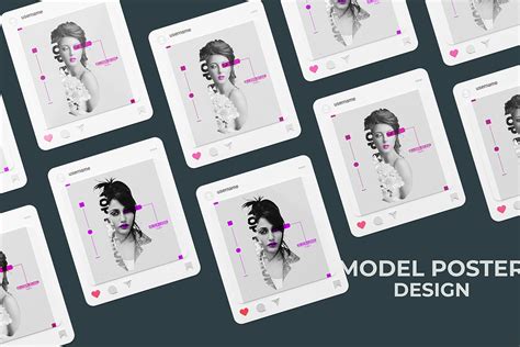 Model Poster Design Behance