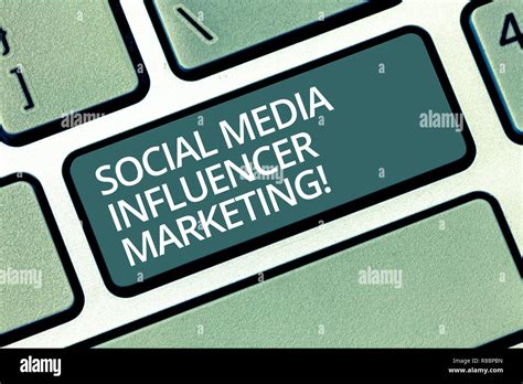 Handwriting Text Writing Social Media Influencer Marketing Concept Meaning Blogger Online