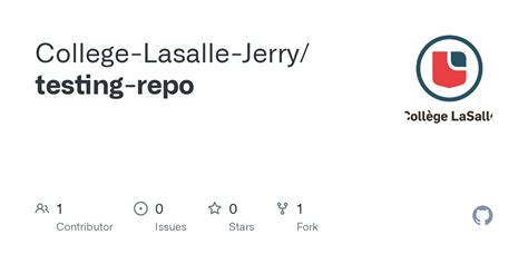Github College Lasalle Jerrytesting Repo