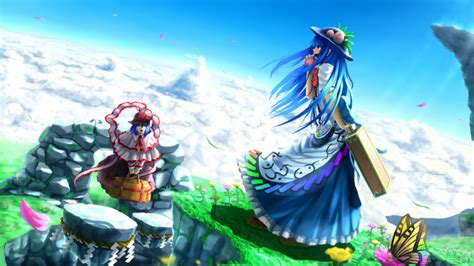 Norishiro Gutter Norishiru Hinanawi Tenshi Nagae Iku Touhou Blue