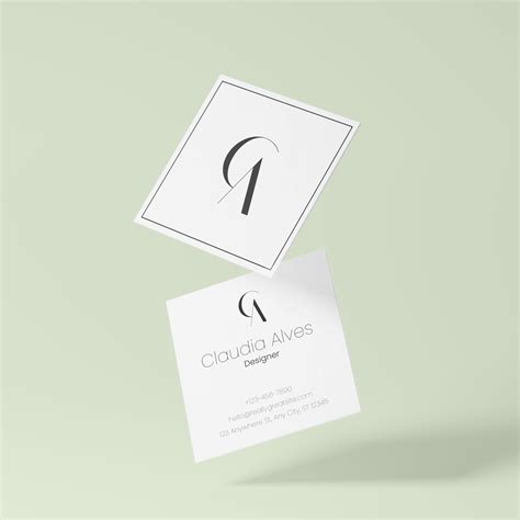 Square Business Cards Shraddha Printers