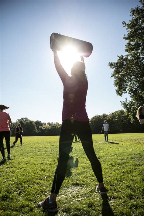 Hiit Boot Camp Exercise Class In The Park