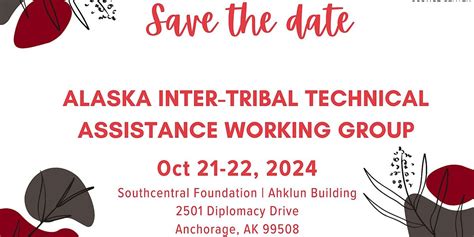 Alaska Inter Tribal Technical Assistance Working Group 4501 Diplomacy Drive Anchorage 99508 Us