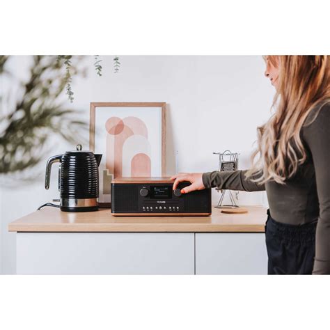 Pure Classic Cd6 Dabfm Cd Radio With Bluetooth Black And Walnut Hughes