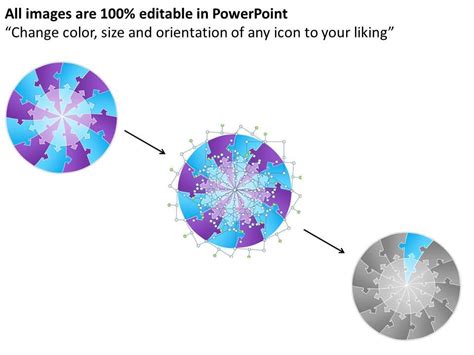 Business Ppt Diagram Circular Puzzle Process Stages Powerpoint Template PowerPoint
