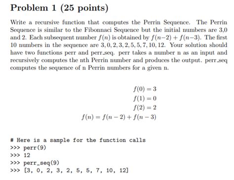 Solved Problem 1 25 Points Write A Recursive Function That