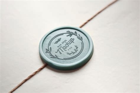 Wax Seal Mockup Design Premium Ai Generated Psd