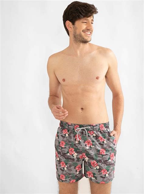 Ripley Traje De BaÑo Marquis Print Militar Floral