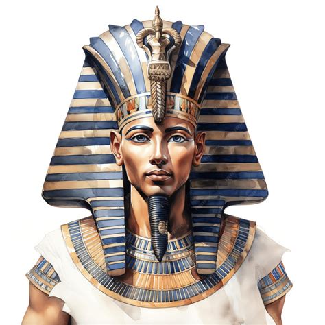 Premium Ai Image Egyptian Pharaoh In Regal Attire Wearing The Iconic