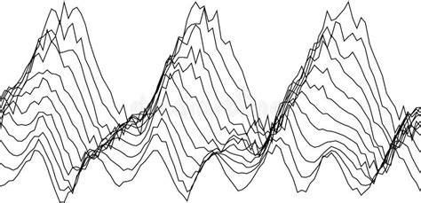 Abstract Wave Pattern Design For Creative Backgrounds And Modern Art Projects Stock Vector