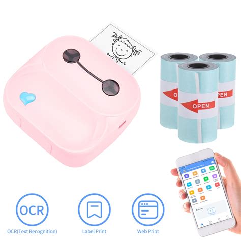 Draagbare Pocket Mini Thermische Foto Label Printe Vicedeal
