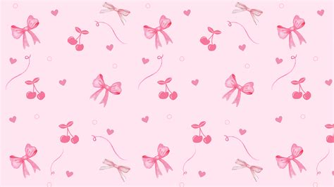 Pink Bows Pink Wallpaper Laptop Macbook Wallpaper Bow Wallpaper