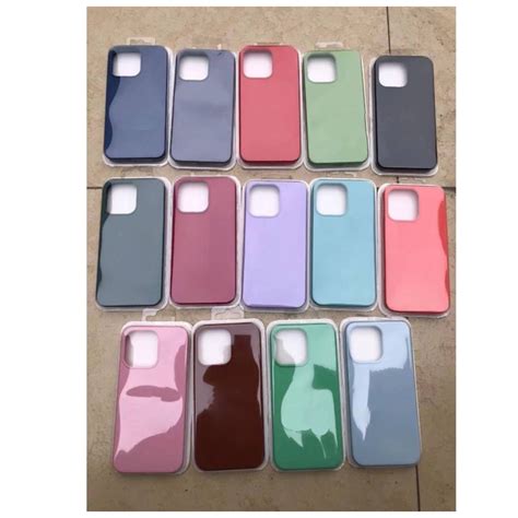 Fully Covered Silicone For I13 13pro 13promax 13mini Candy Color Case Shopee Philippines