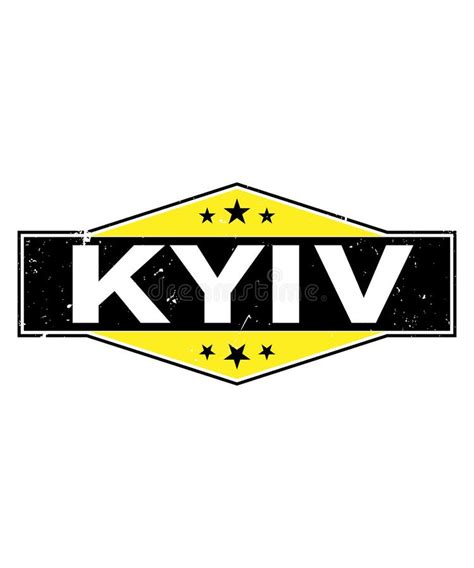 Kyiv Ukraine Logo Vector Design Template T Shirt Design Stock Vector