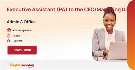 Executive Assistant Pa To The Ceomanaging Director At Rose Avenue