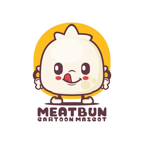 Premium Vector Meat Bun Cartoon Mascot Food Vector Illustration