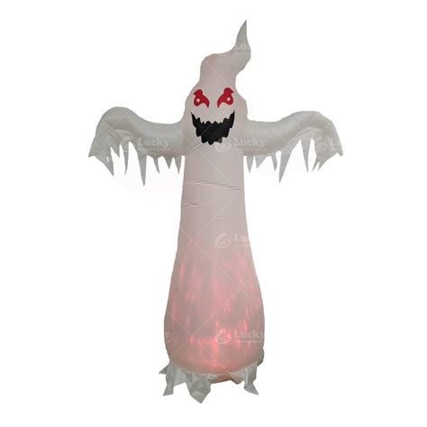Halloween Inflatable Ghost With Scary Face White Ghost Inflatable Scary Bright Novelty Halloween