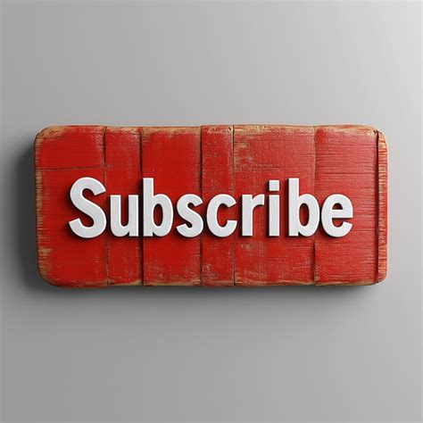 Subscribe Button Premium Ai Generated Image